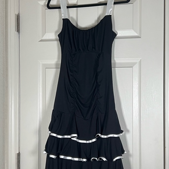 VENUS | Dresses | Venus Black And White High Low Ruffled Sundress ...